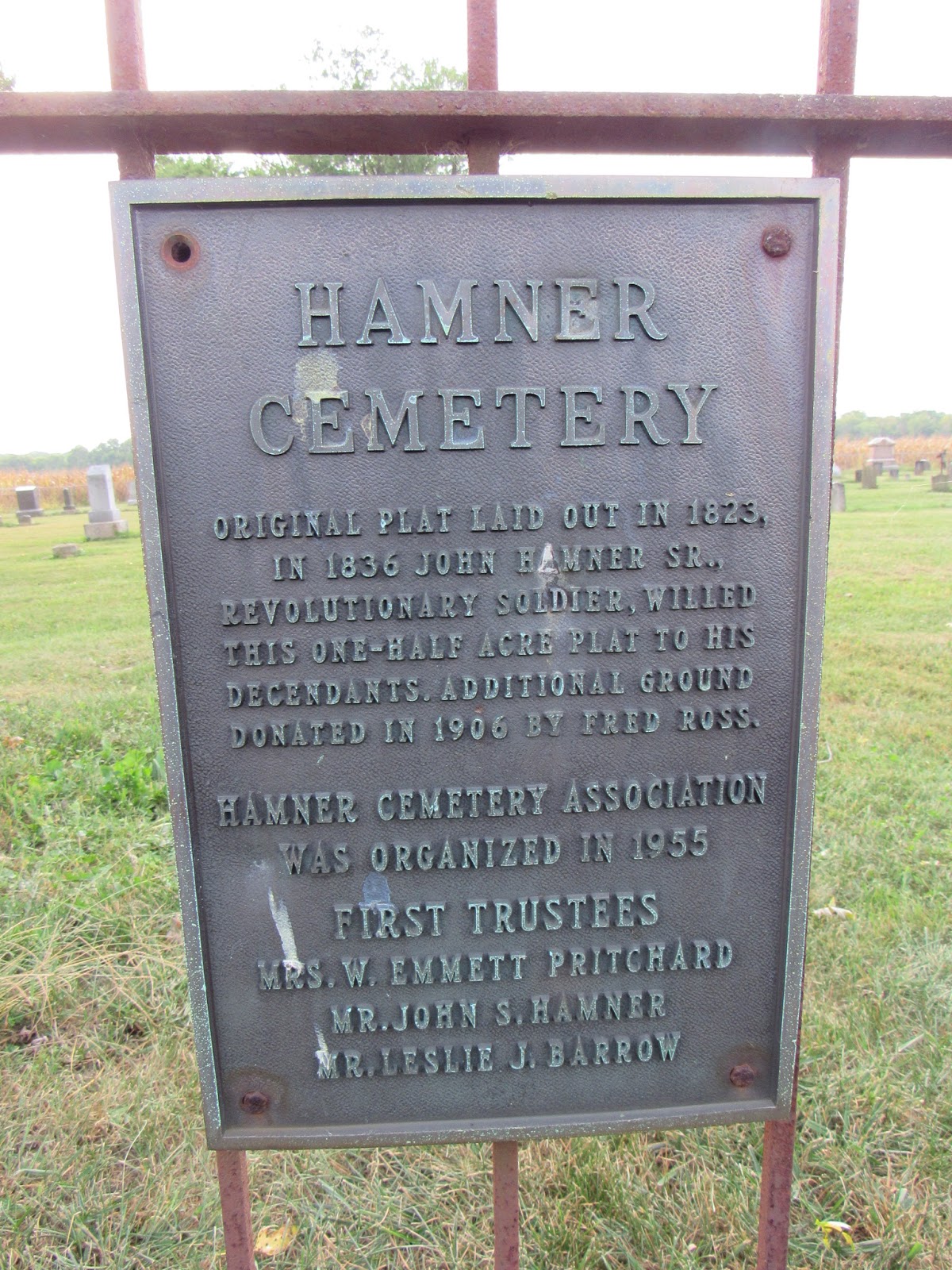 A Walk Through The Tombstones: Hamner Cemetery