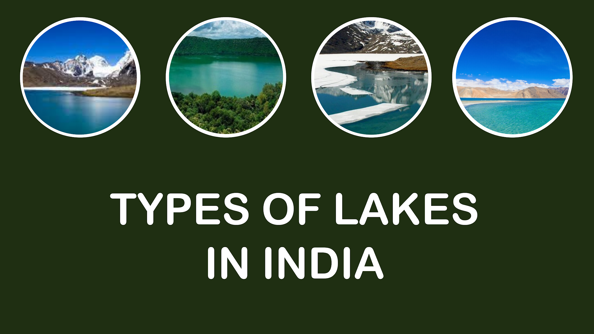 Types of Lakes in India