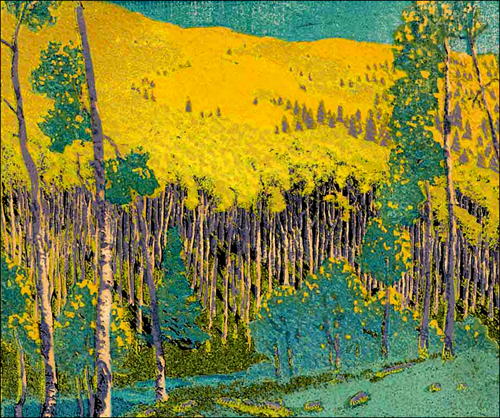 SENSORY LEVEL: Color woodcuts by Gustave Baumann