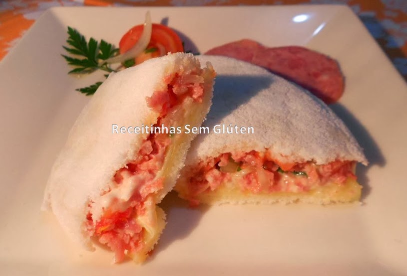 Receitinhas Sem Glúten: *TAPIOCA DE CALABRESA COM QUEIJO CREMOSO