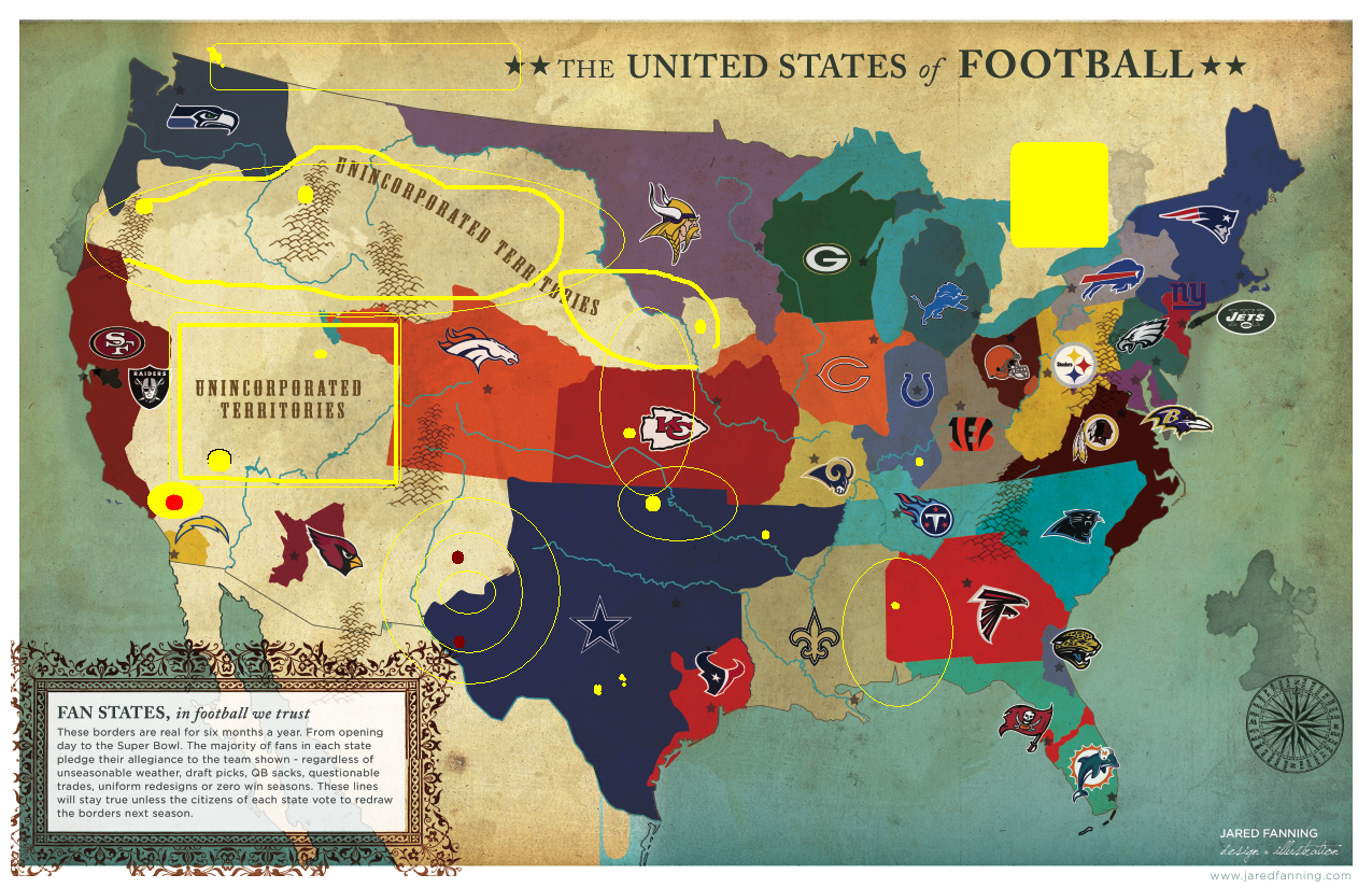 Next Major League Expansion Team: My MADdenized Map of New NFL Turf ...