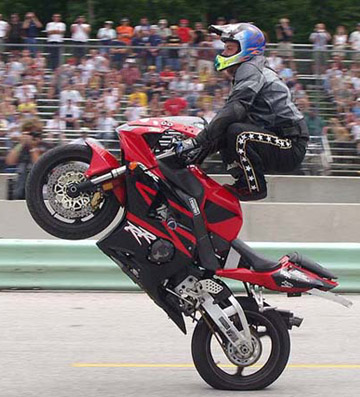 Bike stunts- A passion: The oldest and the coolest bike stunt- "Wheelie".