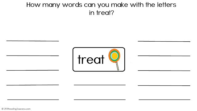 Reading2success: How many words can you make with the letters in ...