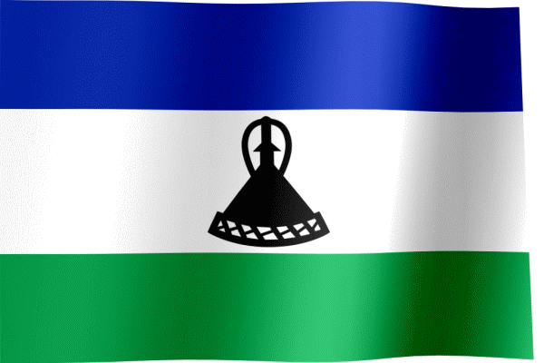 Flag of Lesotho (GIF) - All Waving Flags