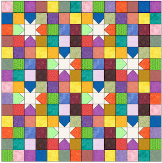 Confessions of a Fabric Addict: Stunning Stars Quilt #2 - "Exploding ...