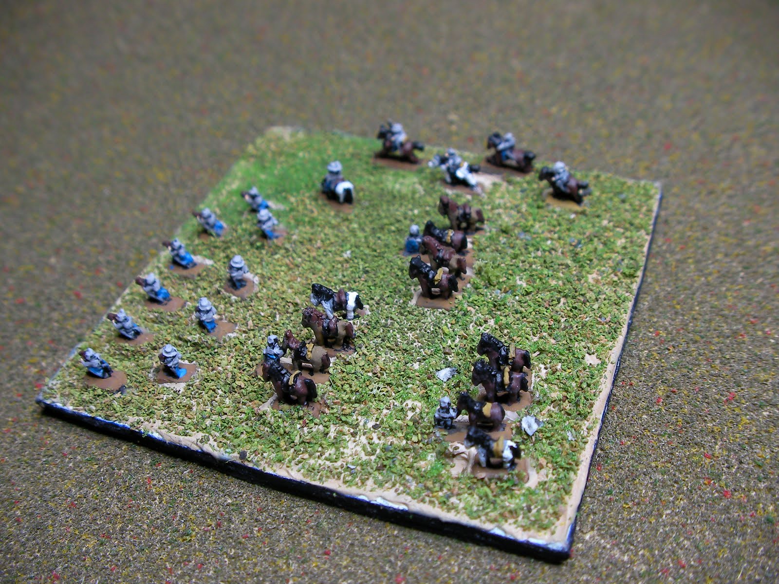 SteelonSandBlog: 3mm ACW: Quick Cavalry base update