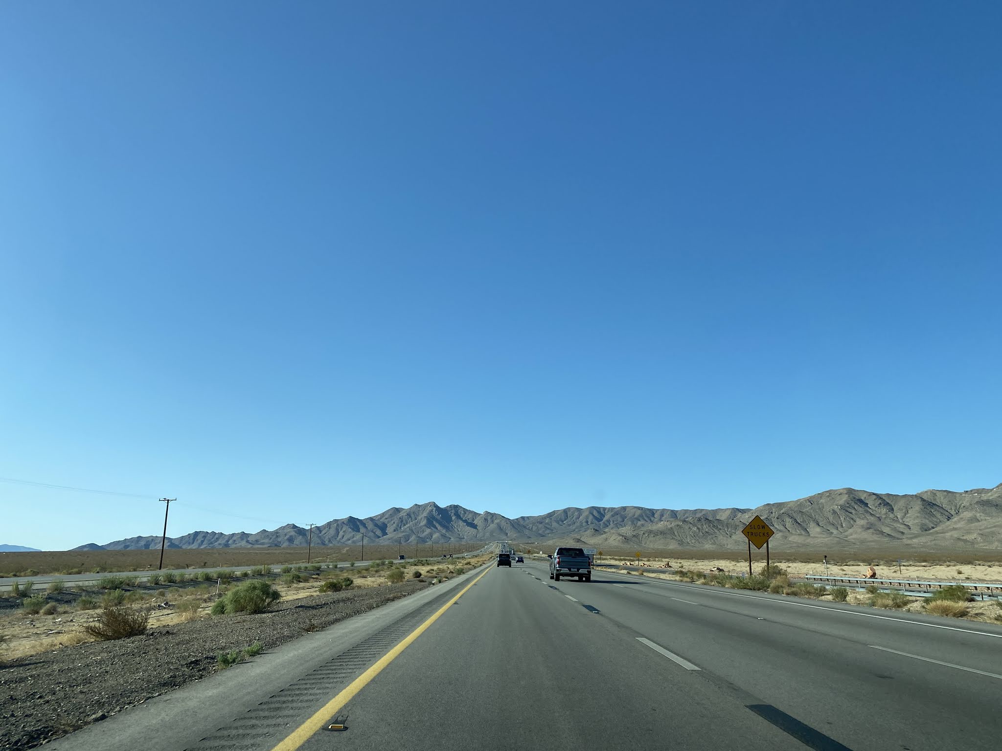 Interstate 15; the Mojave Freeway from Barstow to the Nevada State Line