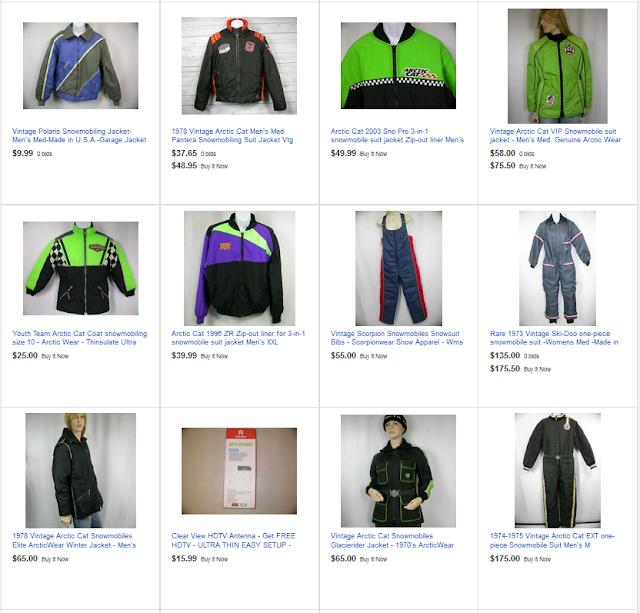 Auction Items & Collectibles: Vintage and Classic Snowmobile Clothing ...