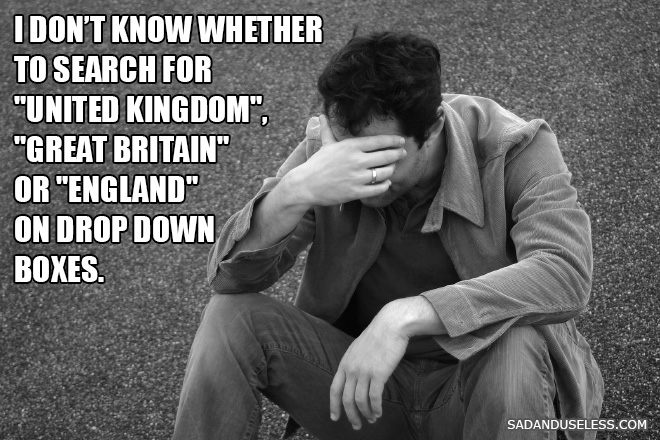 Chuck's Fun Page 2: Feeling sad and useless in Great Britain