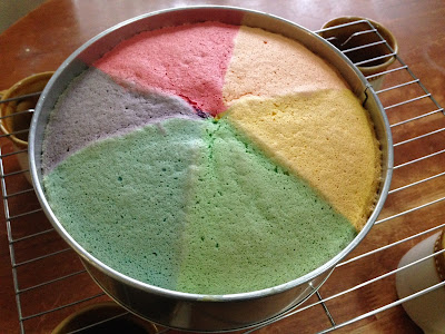 Heart of Mary: Rainbow (Colour Wheel) Chiffon Cake