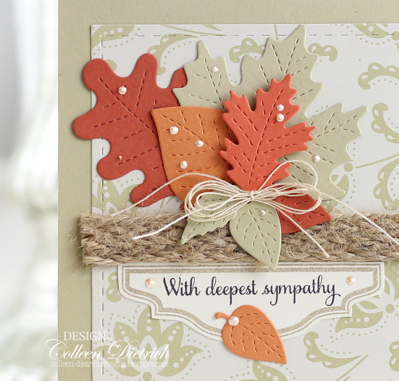 Autumn sympathy cards | Colleen Dietrich Designs