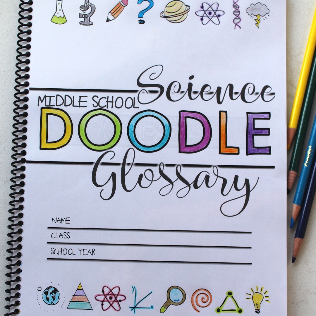 NGSS Doodle Note Glossary for Middle School - Captivate Science