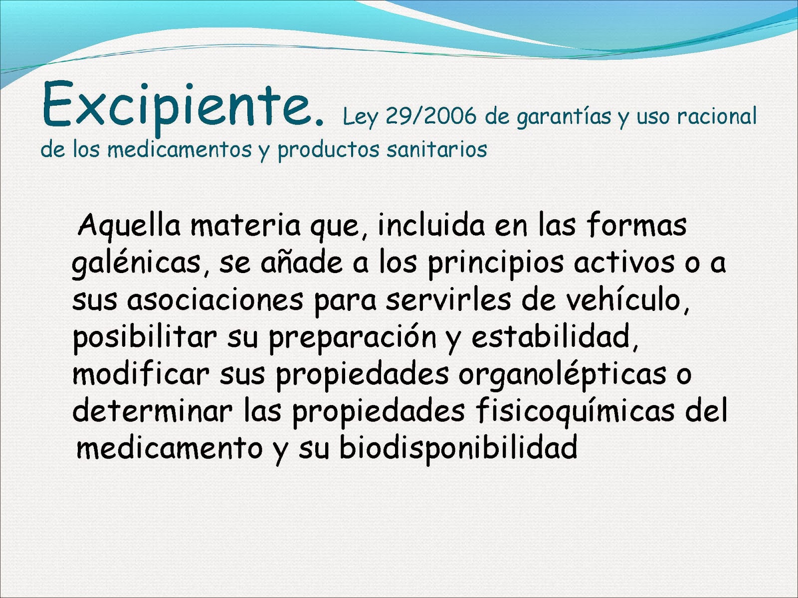 EXCIPIENTES EN FORMULACIÓN MAGISTRAL ~ Técnico en Farmacia y Parafarmacia