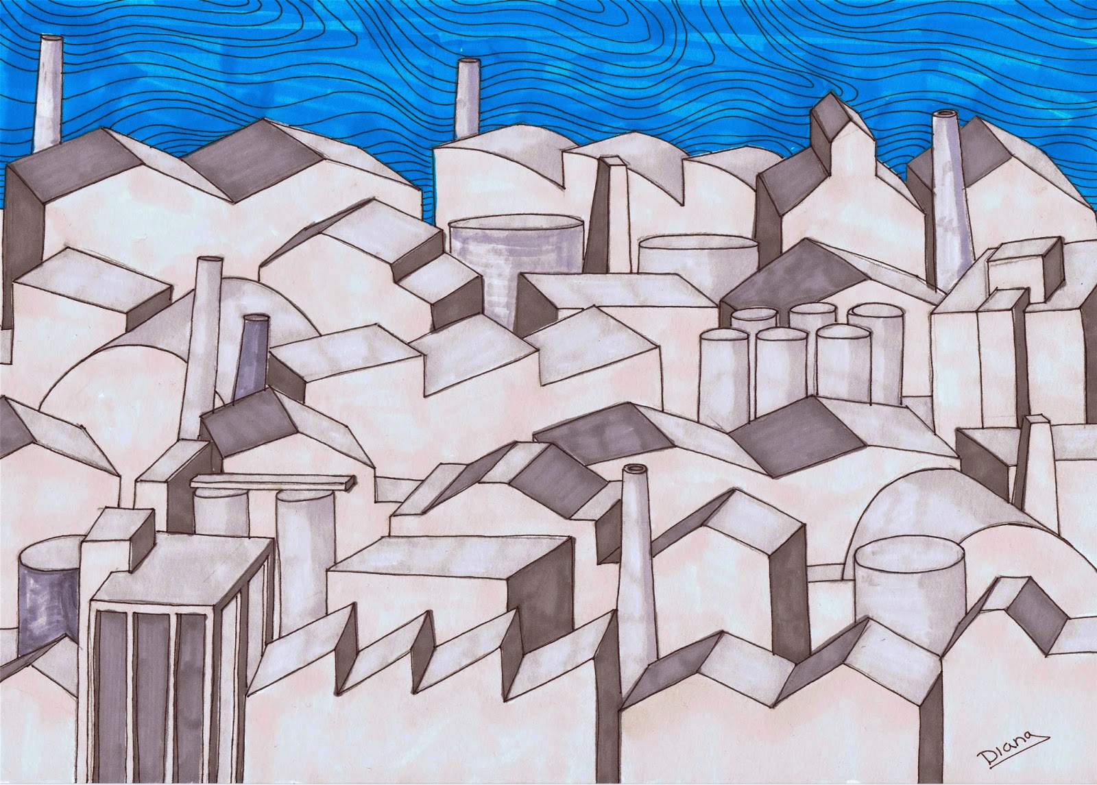 Patrimonio Industrial Arquitectónico: Mis dibujos industriales. Grey ... Patrimonio Industrial Arquitectónico: Mis dibujos industriales. Grey ...
