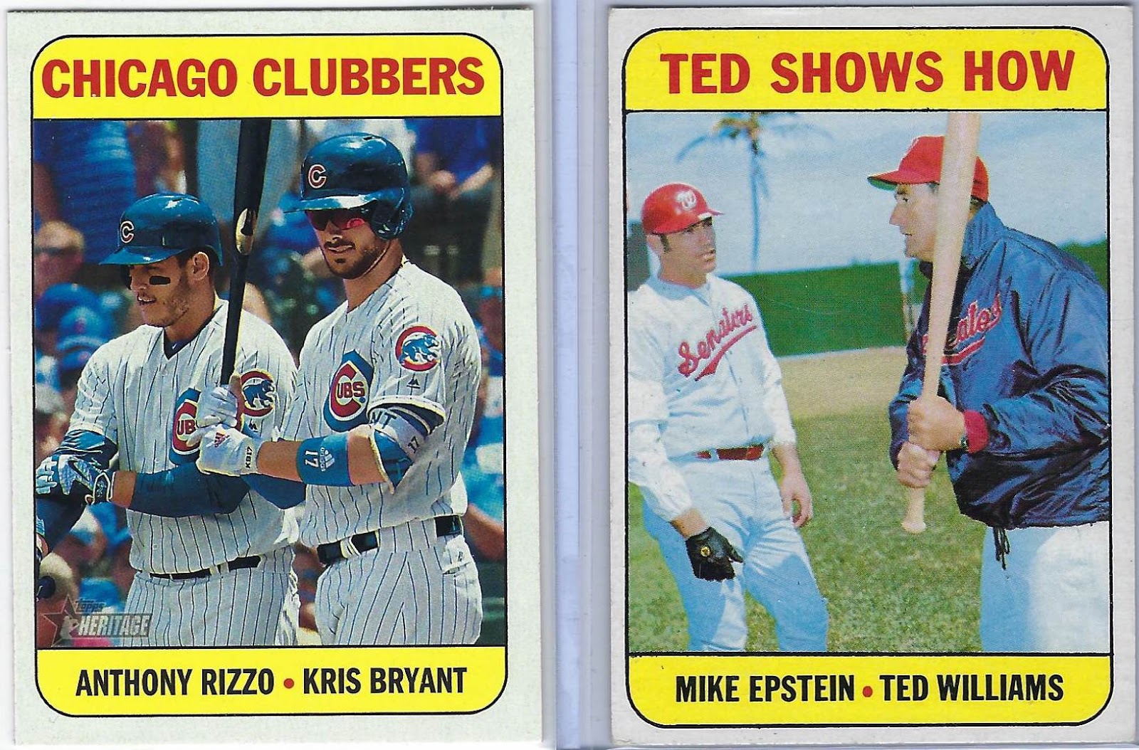 Cardboard Greats: 1969 Topps and 2018 Topps Heritage Side by Side