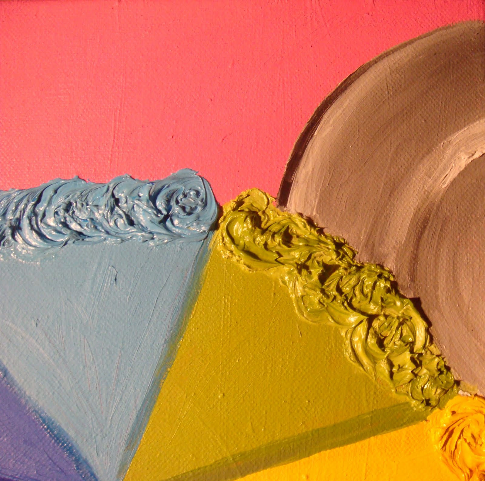 Tasty Paintings: Color Wheel Cake ALMOST done