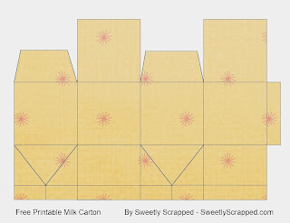 Sweetly Scrapped: --Free-- Printable Milk Carton Packaging...