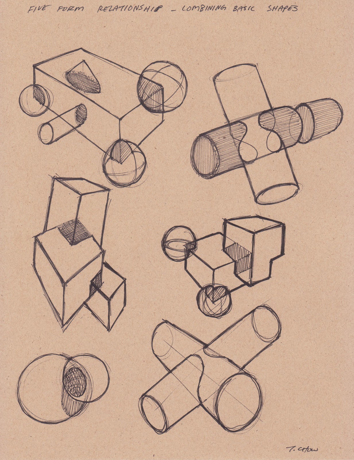 Tyler Chow: Dynamic Sketching Week 2 - Form and Texture