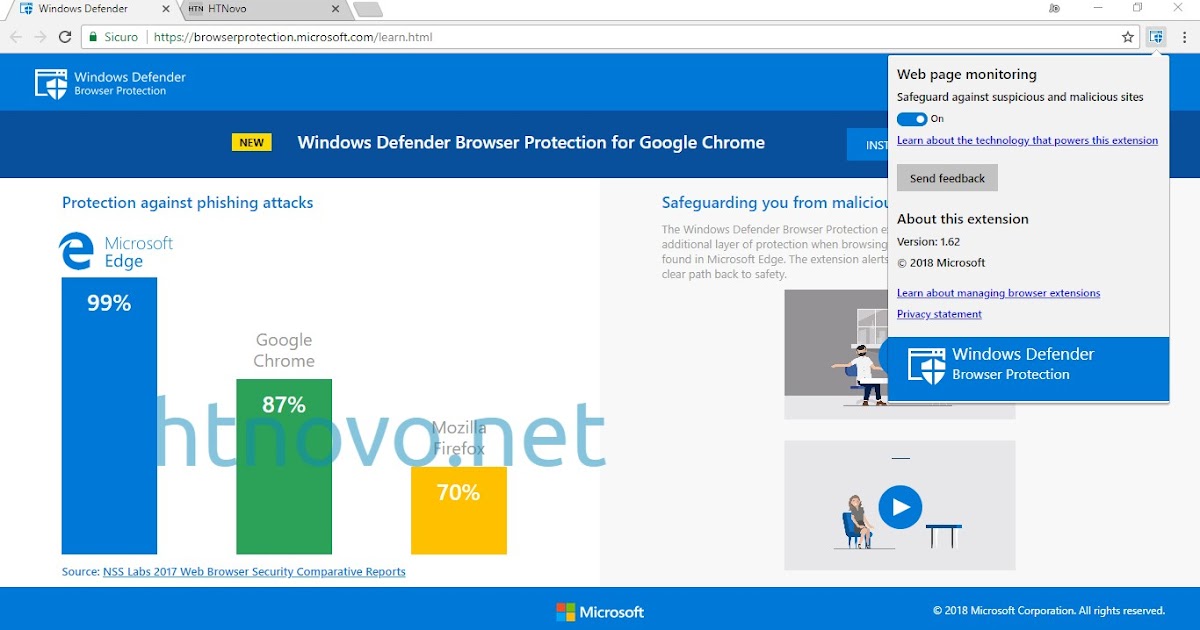 Google Chrome più sicuro (forse) con Windows Defender Browser Protection