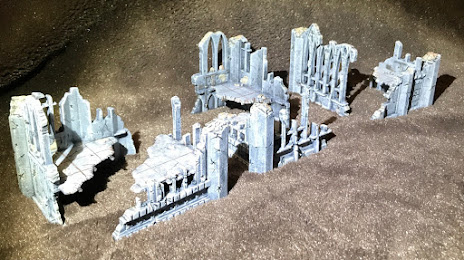 Washed Up Painters: 40k Terrain, Ruined Imperial Buildings (Steve)