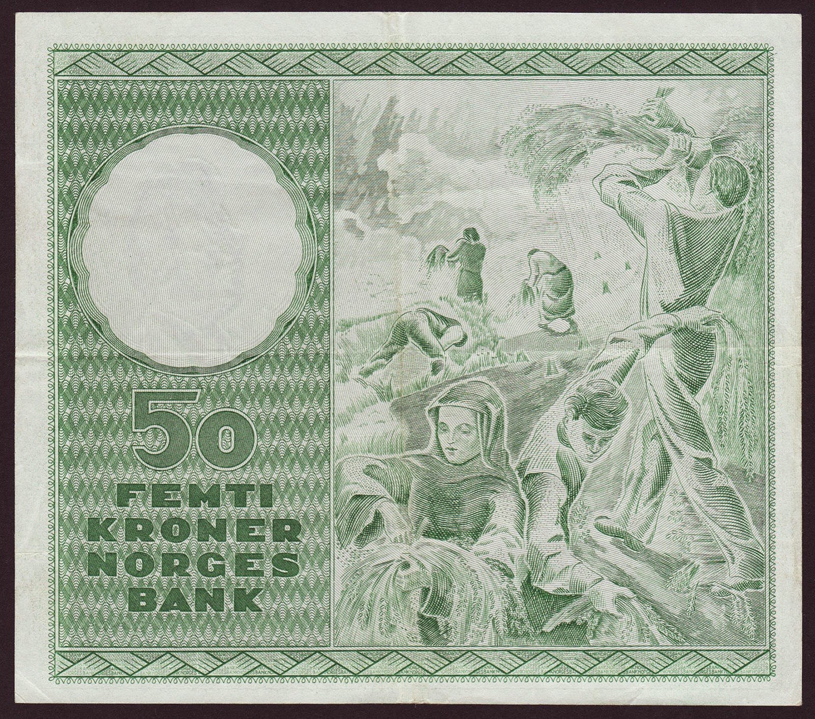 Norway 50 Kroner banknote 1960|World Banknotes & Coins Pictures | Old ...