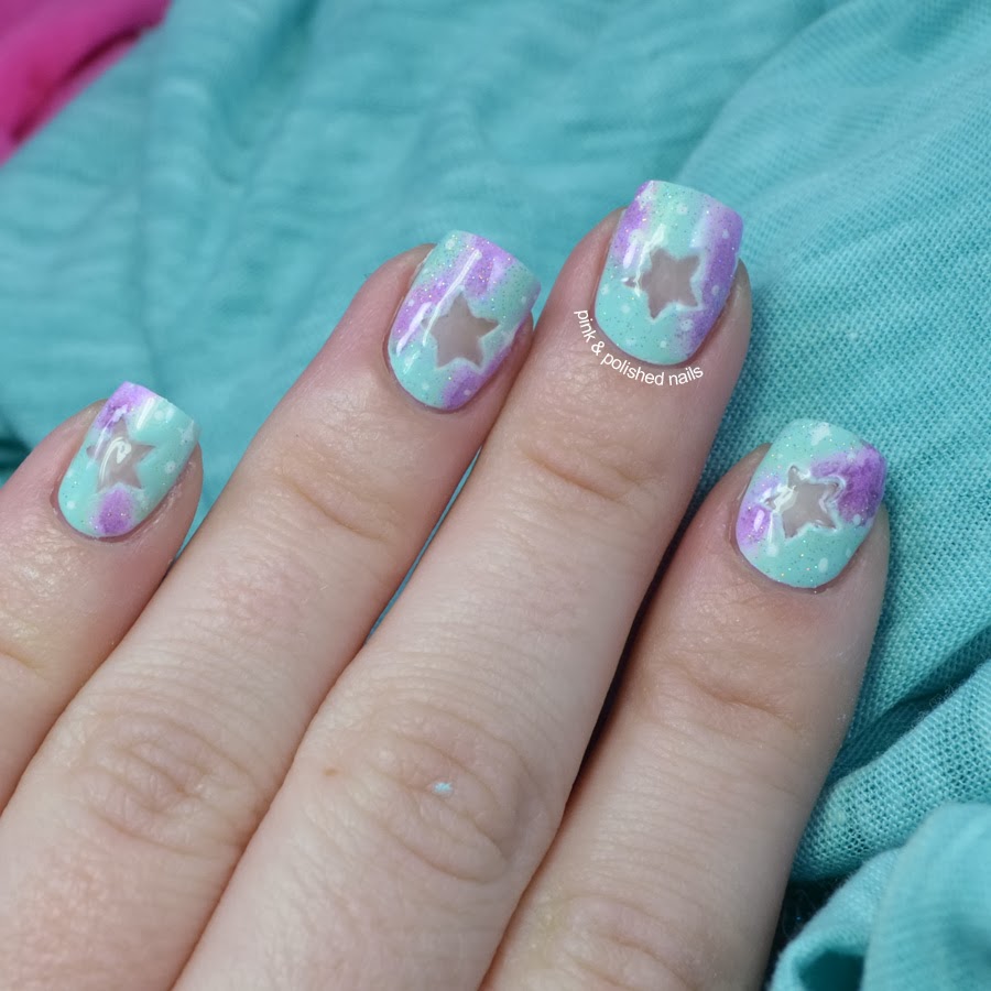 Pink & Polished: Pastel Negative SPACE Nails with tutorial
