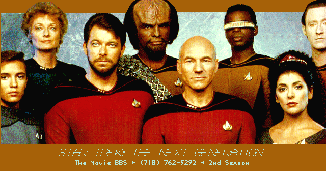 The crew of Star Trek: The Next Generation