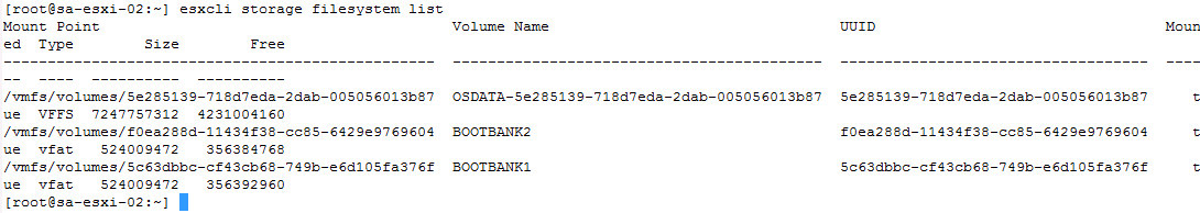 Disk partition layout for ESXi in vSphere 7 - VMware Blogs