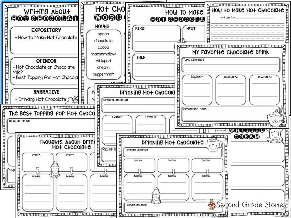 Writing in a Winter Wonderland - and a Giveaway! - Second Grade Stories