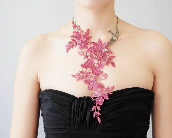 Lace necklace designs