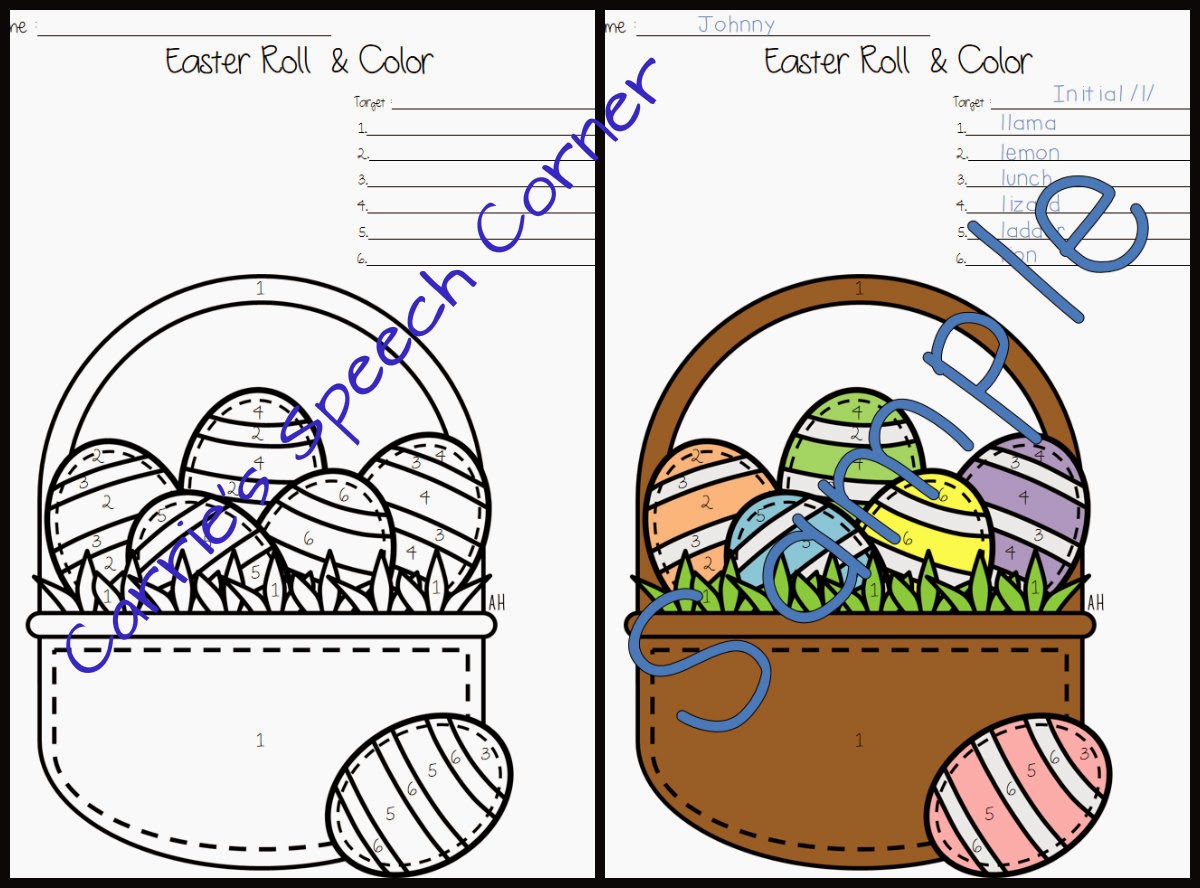 Carrie's Speech Corner: Easter Roll & Colors
