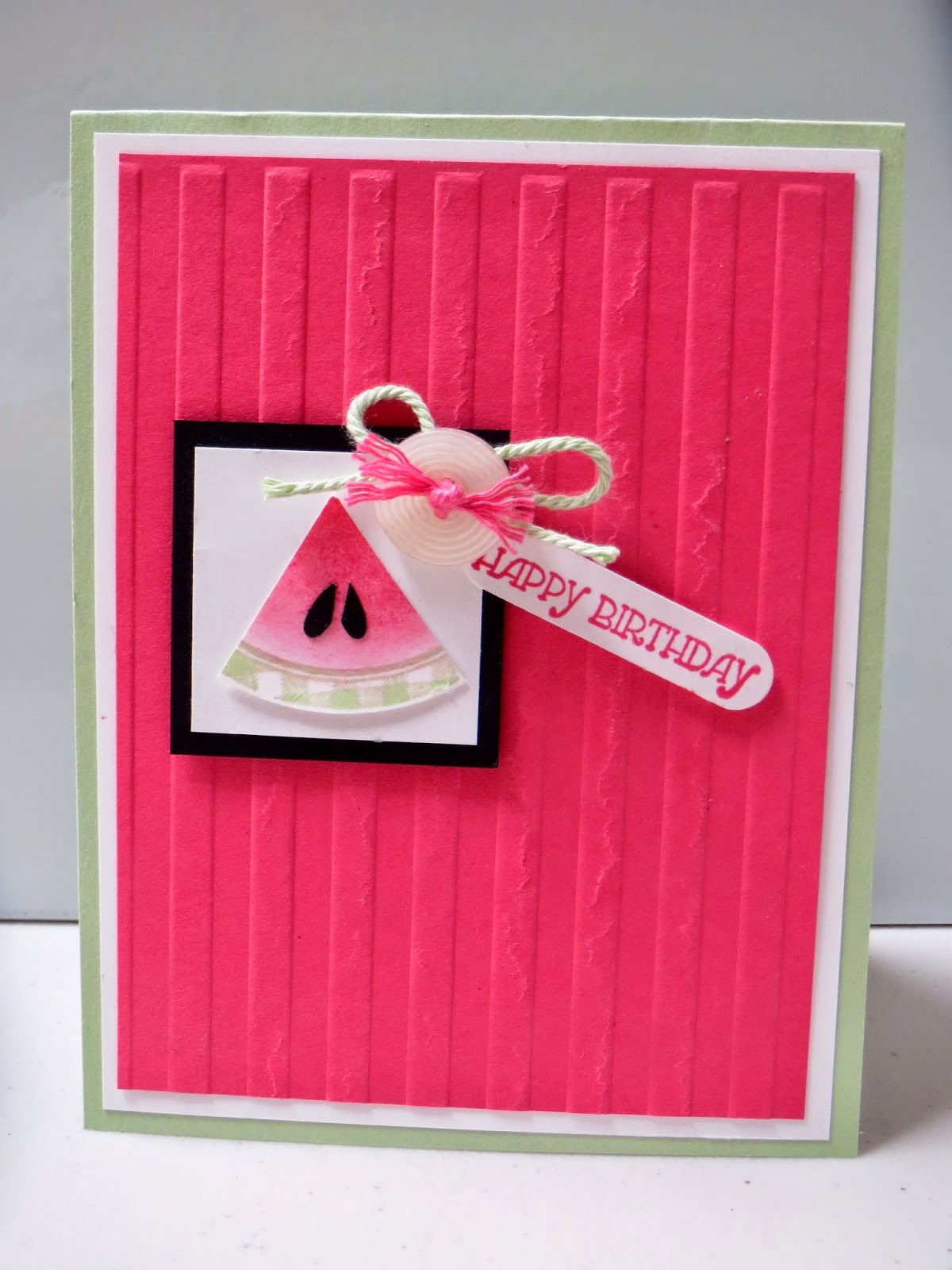 Scrap Happens Here with Darla: Wednesday's Watermelon Card