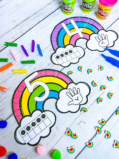 Rainbow Preschool Activities + FREEBIES!