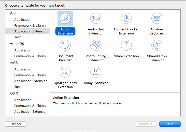 隨手筆記: [iOS] Action Extension 簡易教學