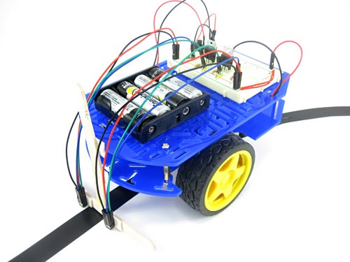 Skema Rangkaian Robot Line Follower 2 Sensor (Driver Relay) - Teknisi ...