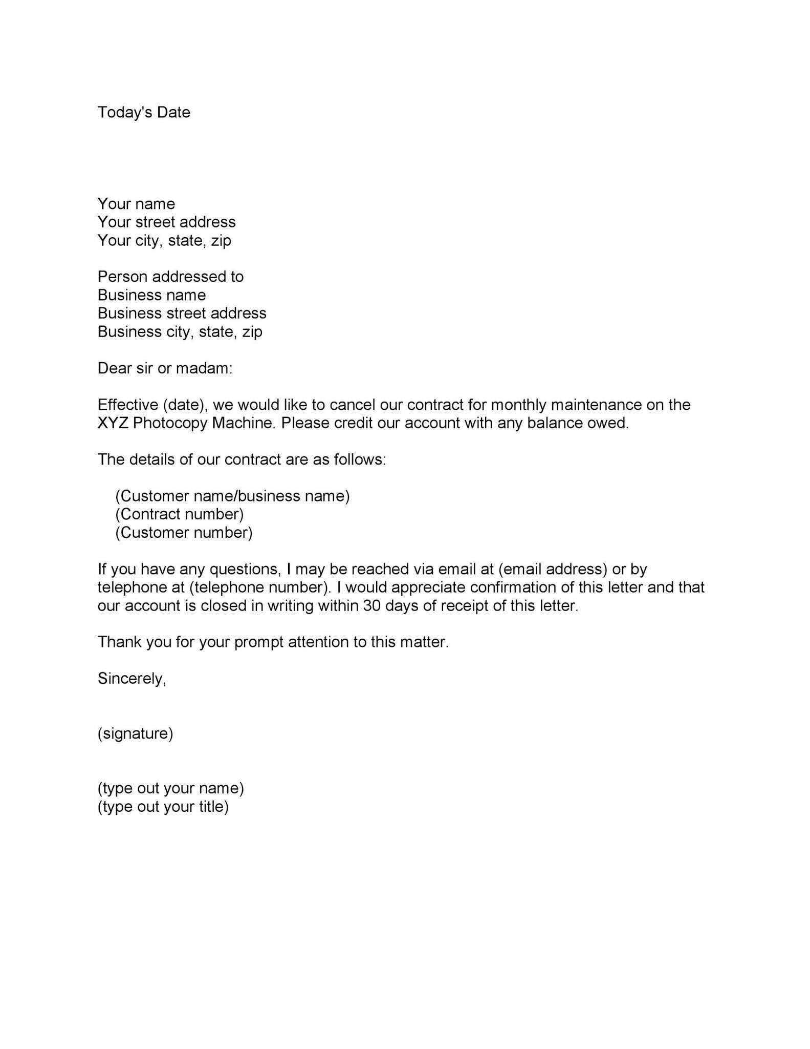 Formal Cancellation Letter Letter Template formal-cancellation-letter-letter-template