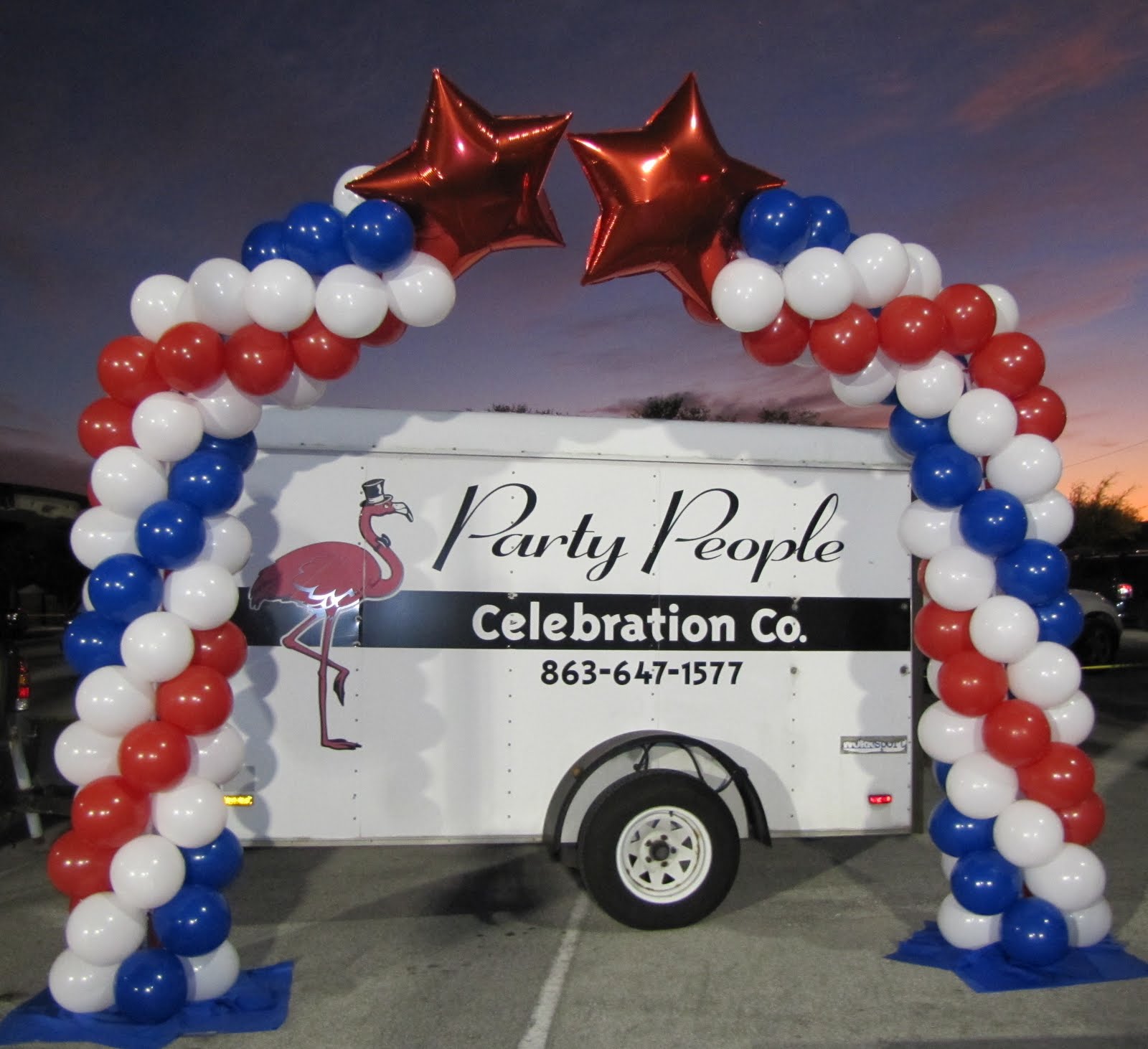 Party People Event Decorating Company: All Saints Homecoming Arch 2011