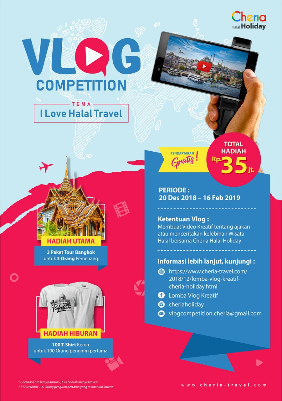 Pemenang Lomba Vlog Competition Cheria Holiday #1 2019
