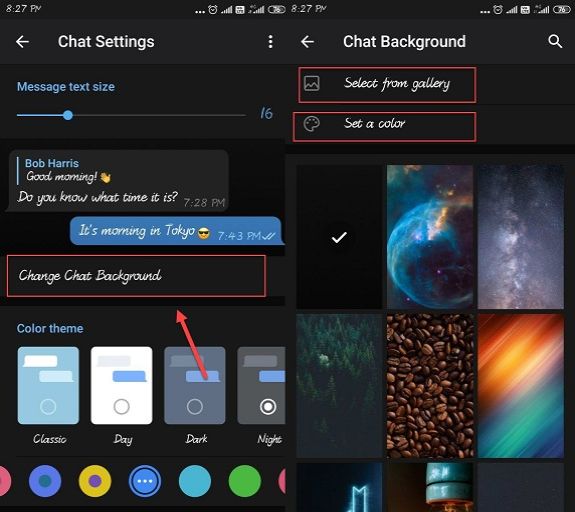 Telegram के Chat Background में खुद के Photo कैसे लगाये? | My Hindi Tricks