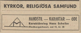 Jag vill vara farlig: Hans Scheike, grafolog med mera