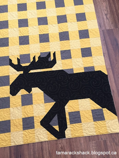 Tamarack Shack: Buffalo Plaids Moose in Gold
