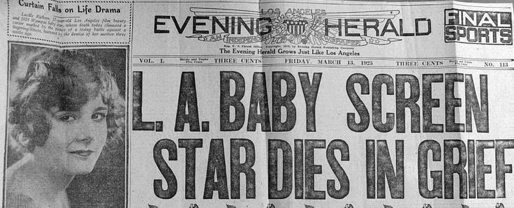 A PERSON IN THE DARK: Lucille Ricksen: Tragic Star