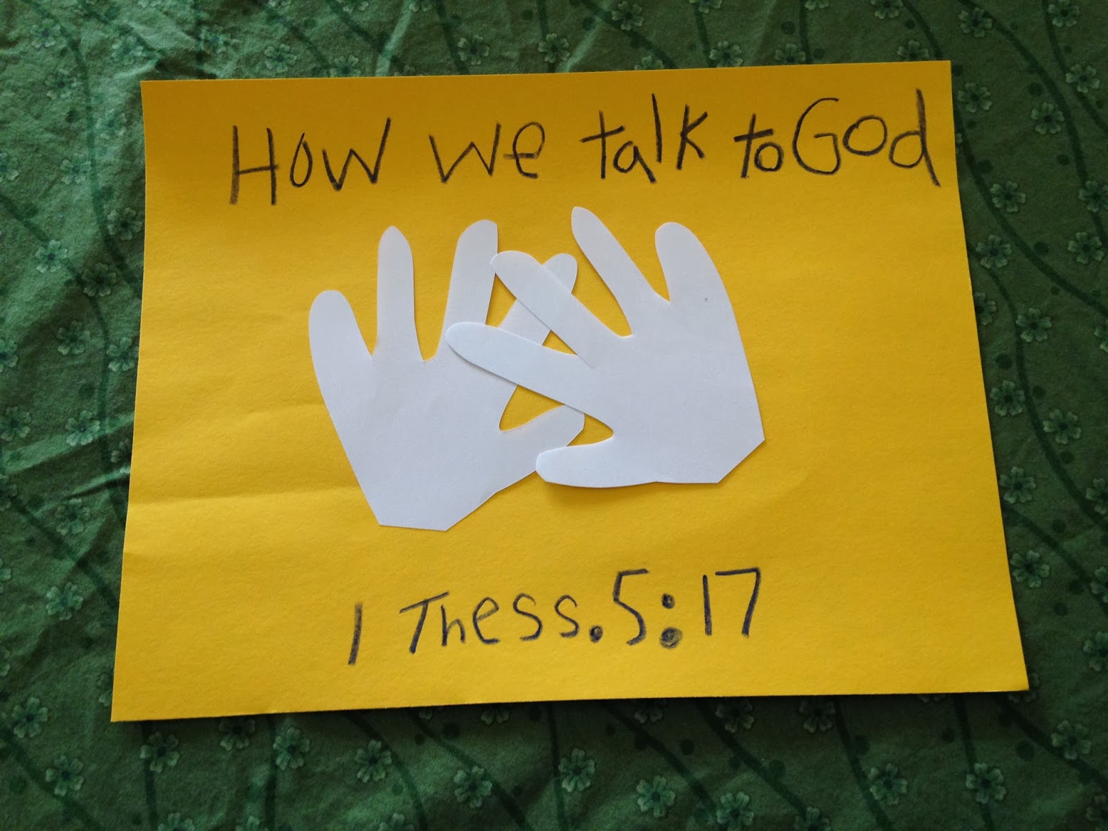 Children's Bible Lessons: Lesson - How Do We Talk To God?