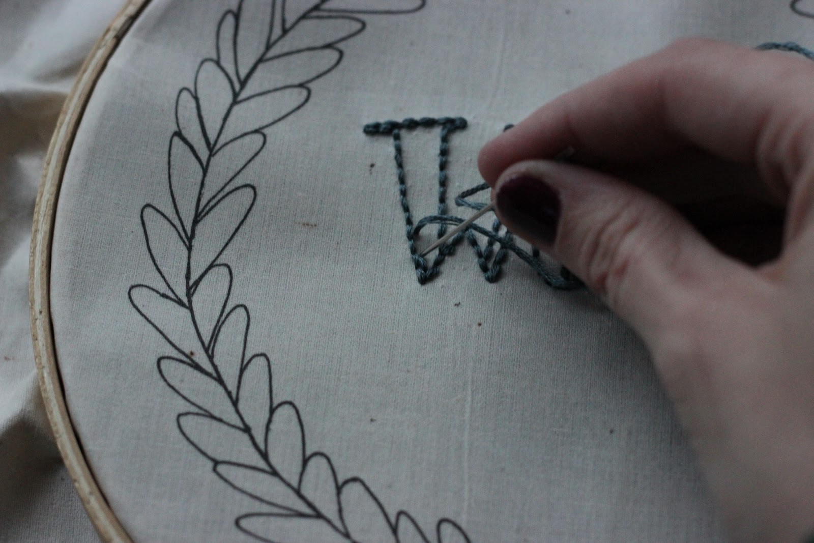 Kopf Drop: The Simple Back Stitch