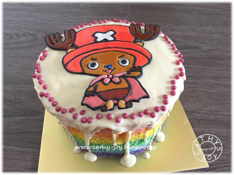 cathy's joy: 'One Piece' Chopper Rainbow Cake