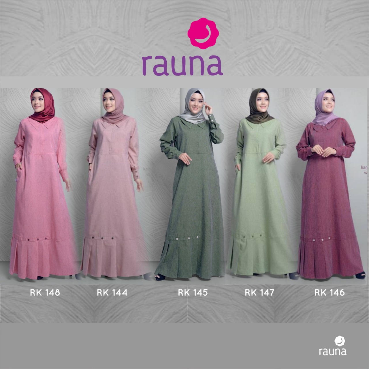 KOLEKSI GAMIS RAUNA TERBARU RK 144-148