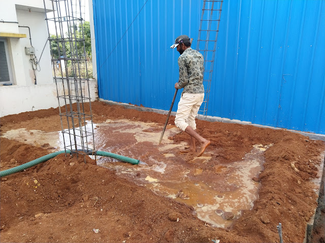 Plinth Beam followed by Soil Consolidation & Soil Compaction