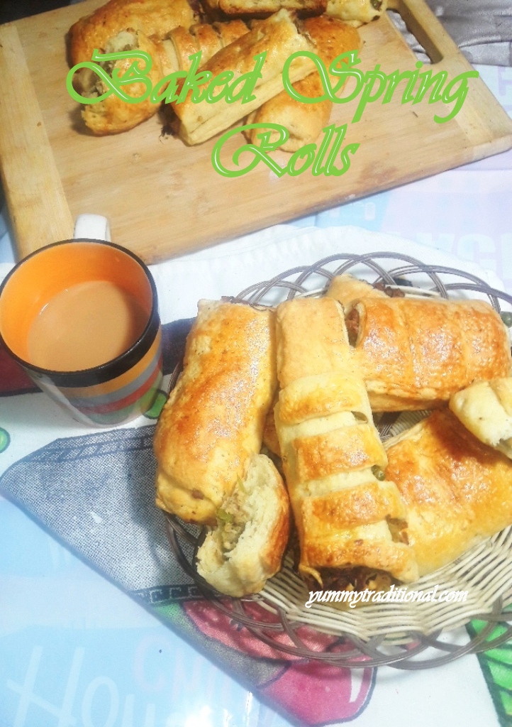 Baked Spring Rolls Recipe - Yummy Traditional