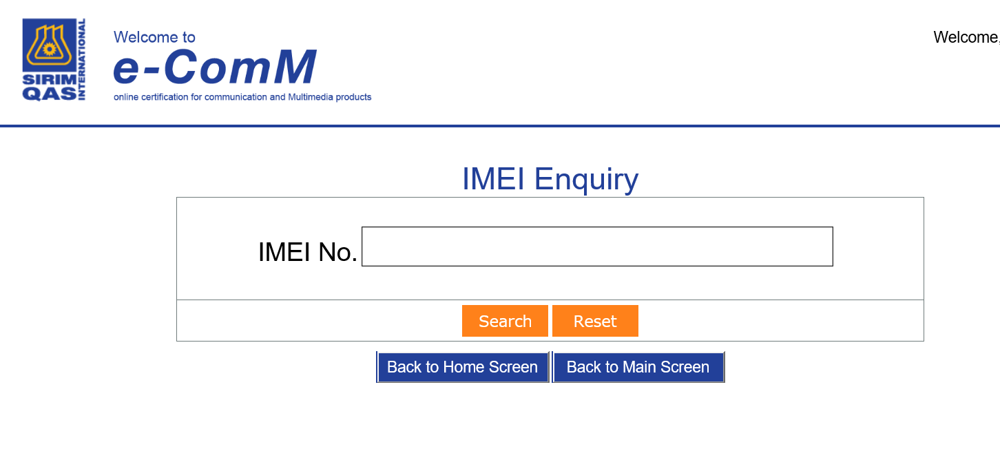 Online check whether handphone / tablet is genuine local original set ...