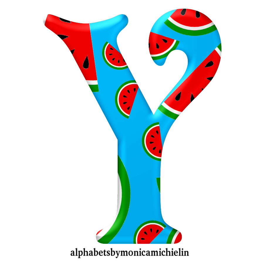M. Michielin Alphabets: WATERMELON ALPHABET AND ICONS PNG (ALFABETO ...